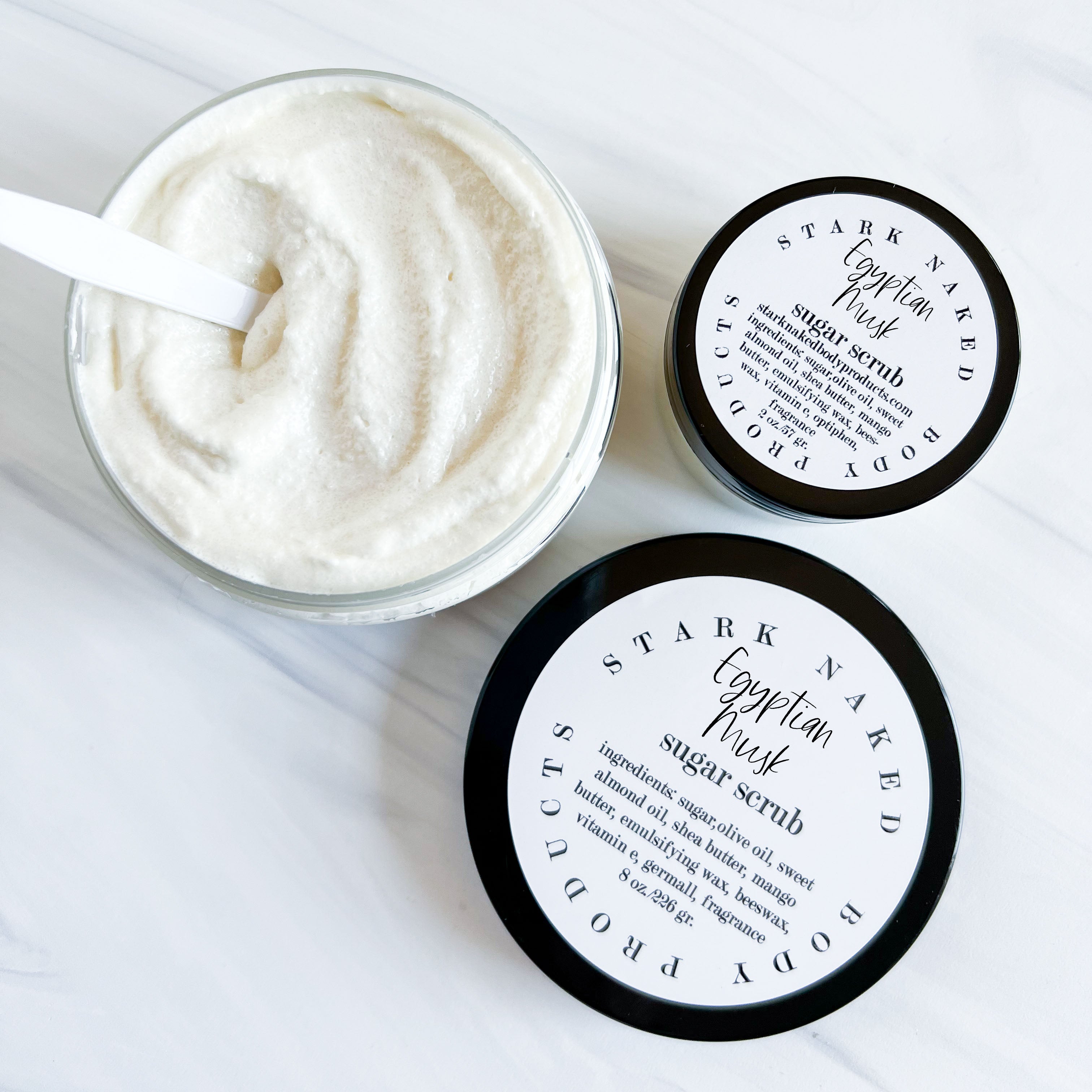 Egyptian Musk Sugar Scrub – Stark Naked Body Products